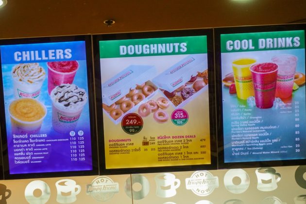 เมนู ราคา Krispy Kreme (คริสปีครีม) โดนัทสุดนุ่มจากอเมริกา - menuinthai.com