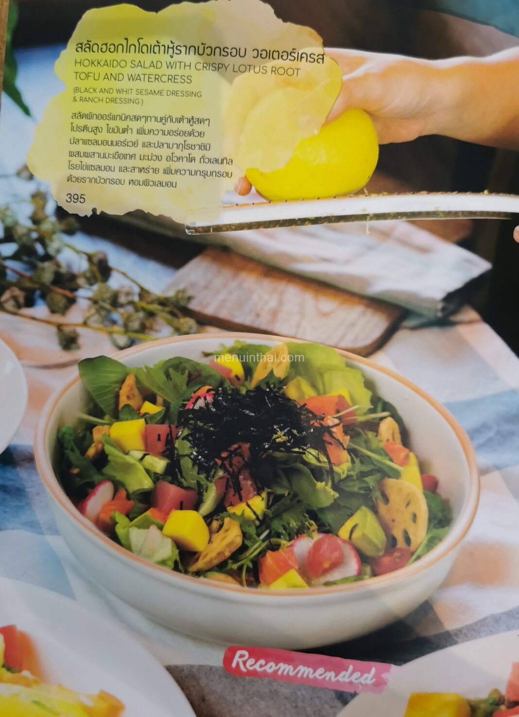 เมนู ราคา โอ้กะจู๋ (Ohkajhu) ร้านสลัดออร์แกนิค - menuinthai.com